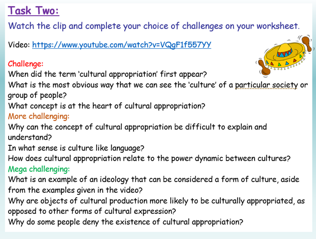 Cultural Appropriation PSHE Lesson – EC Publishing