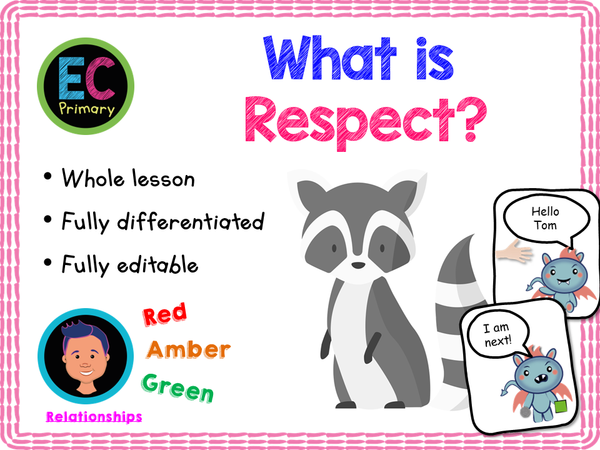 What is Respect? - KS1 - Year 1 – EC Publishing