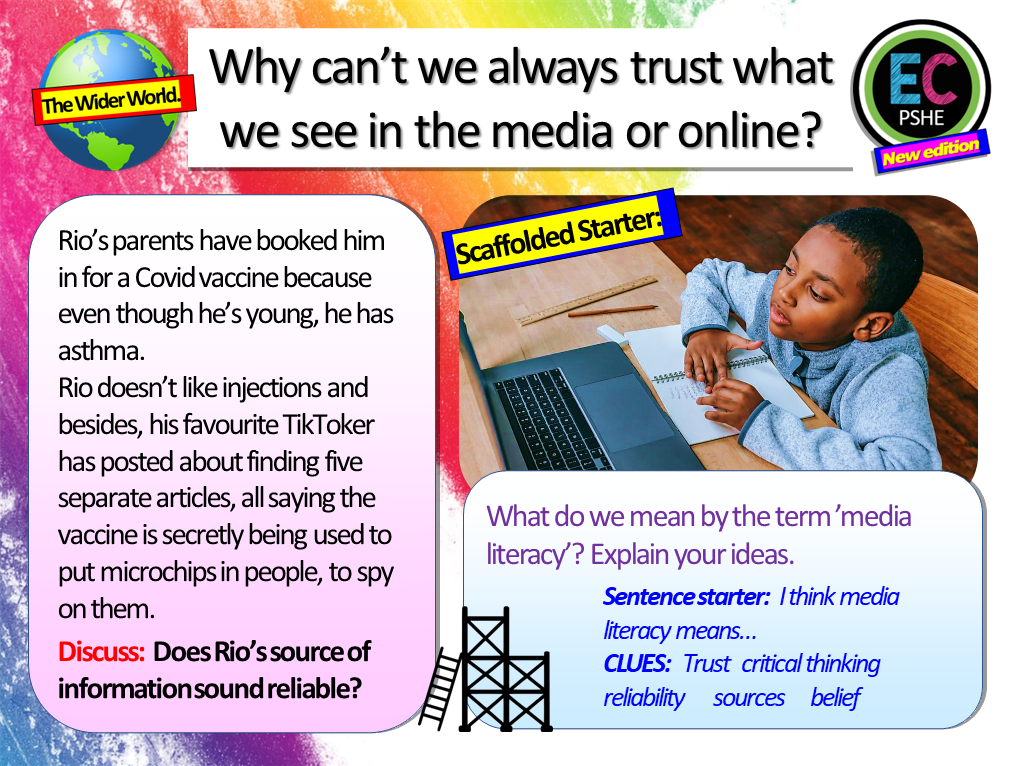 Media Literacy PSHE Lesson – EC Publishing