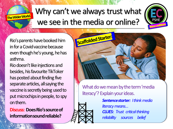 Media Literacy PSHE Lesson – EC Publishing