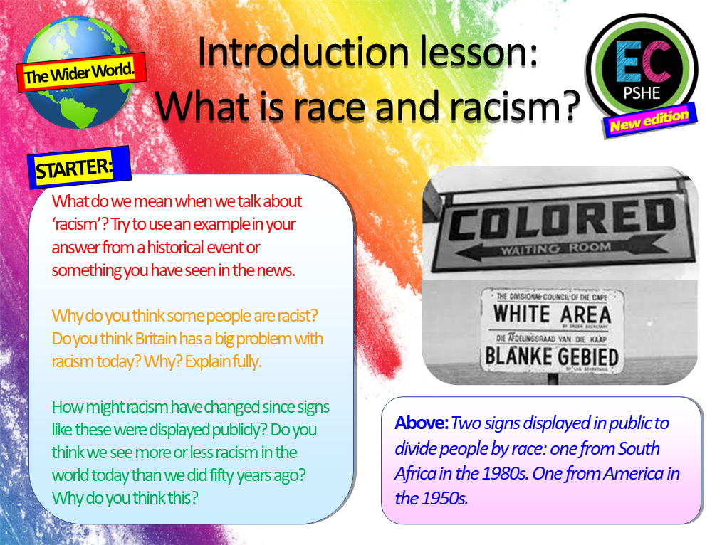 Race and Racism PSHE Lesson – EC Publishing