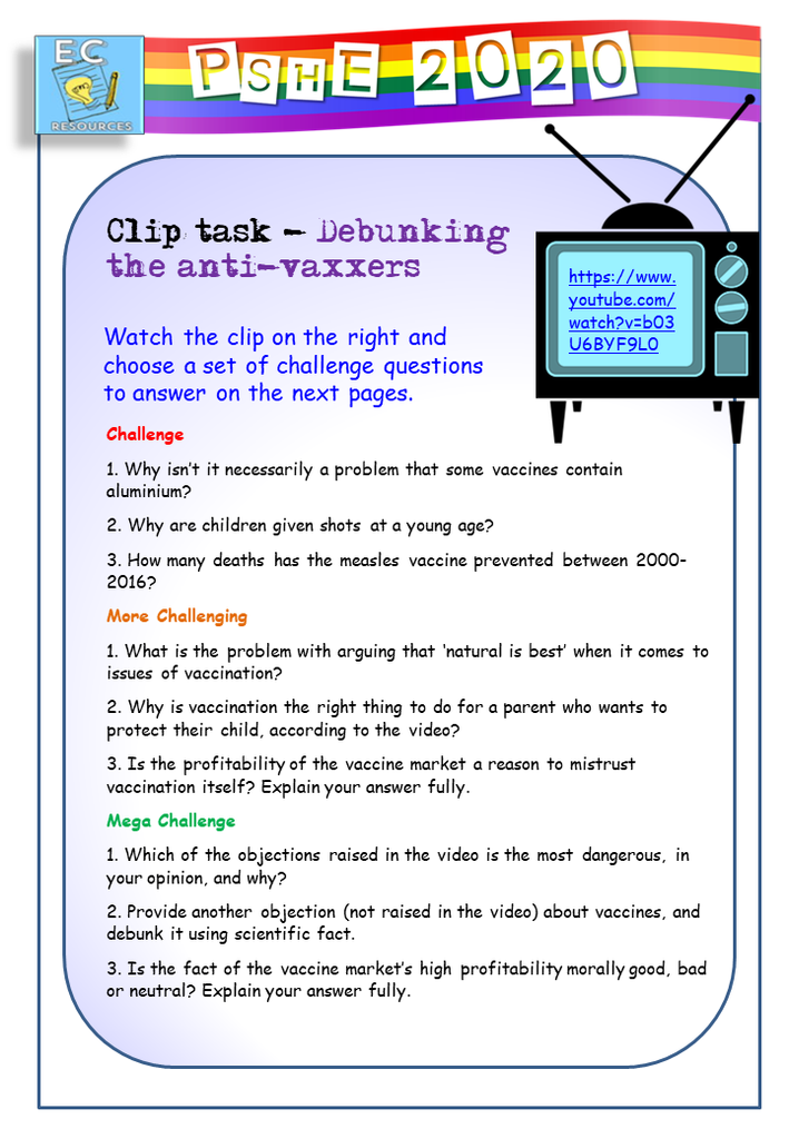 PSHE Home Learning KS3 KS4 - Health – EC Publishing