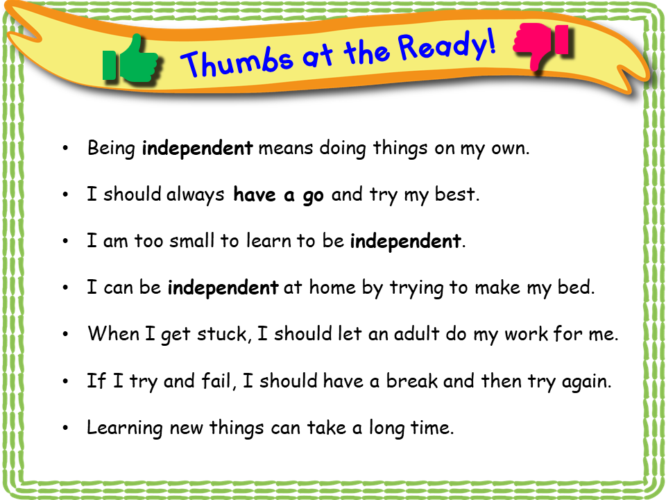 New! Independence - EYFS/Reception – EC Publishing