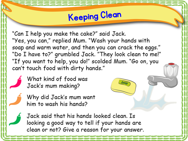 Keeping clean - KS1 - Year 1 – EC Publishing