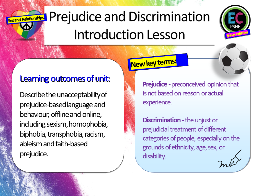 Prejudice and Discrimination Introduction Lesson – EC Publishing
