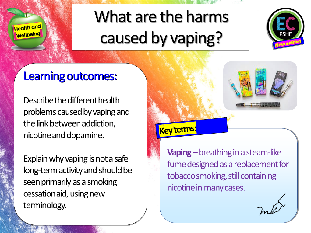 Vaping dangers PSHE Lesson – EC Publishing