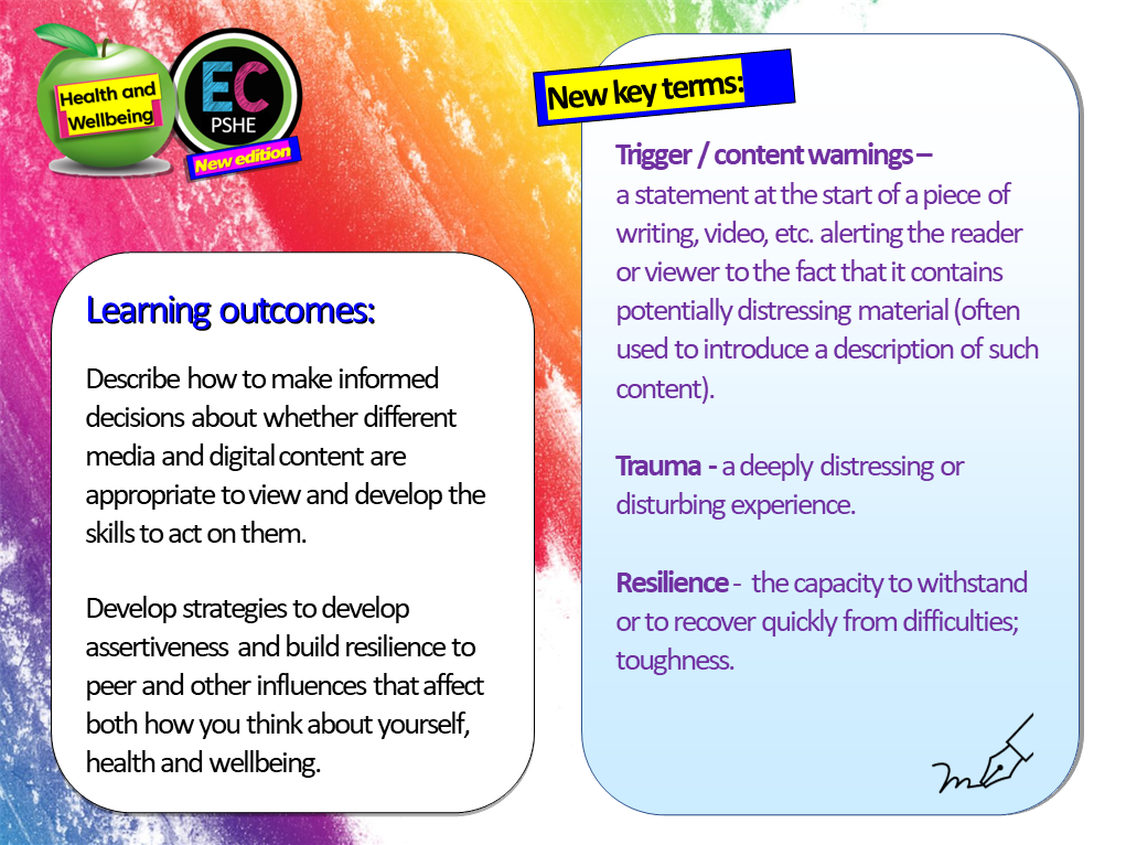 Social Media, Trauma, Trigger-warnings and digital resilience PSHE les ...