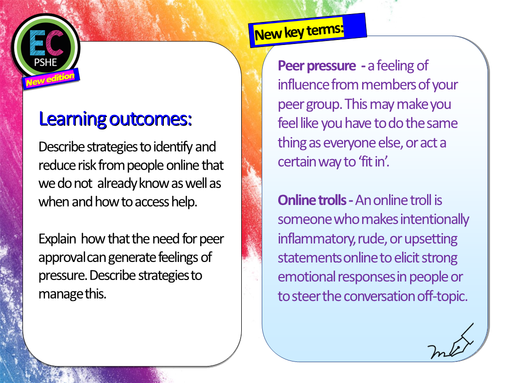 Social Media and On-line Stress PSHE Lesson – EC Publishing
