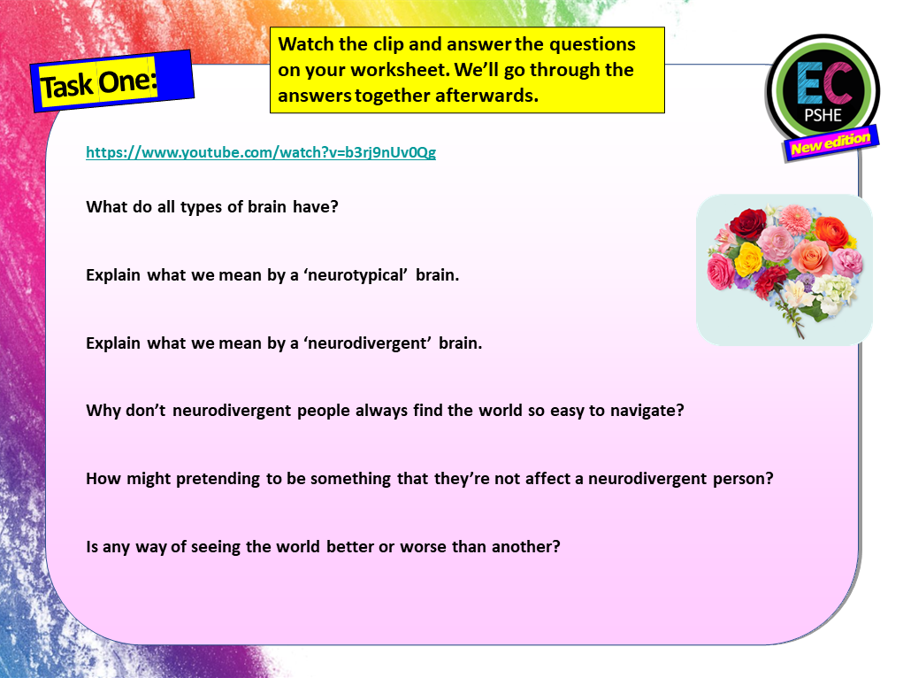 Neurodiversity PSHE Lesson – EC Publishing