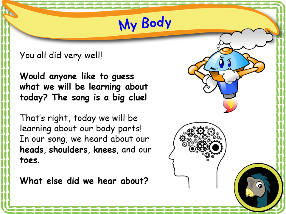 New! Naming Body Parts - EYFS/Reception – EC Publishing