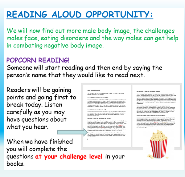 Male Body Image PSHE Lesson – EC Publishing