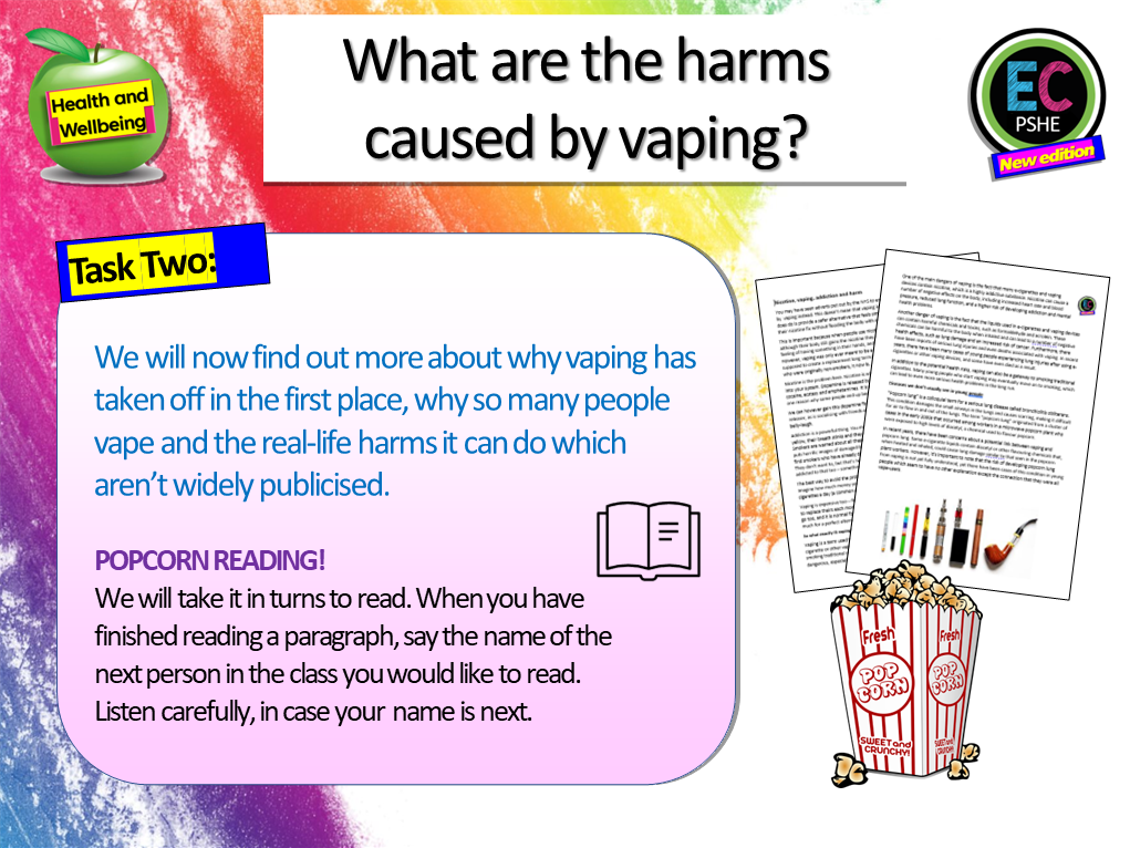 Vaping dangers PSHE Lesson – EC Publishing