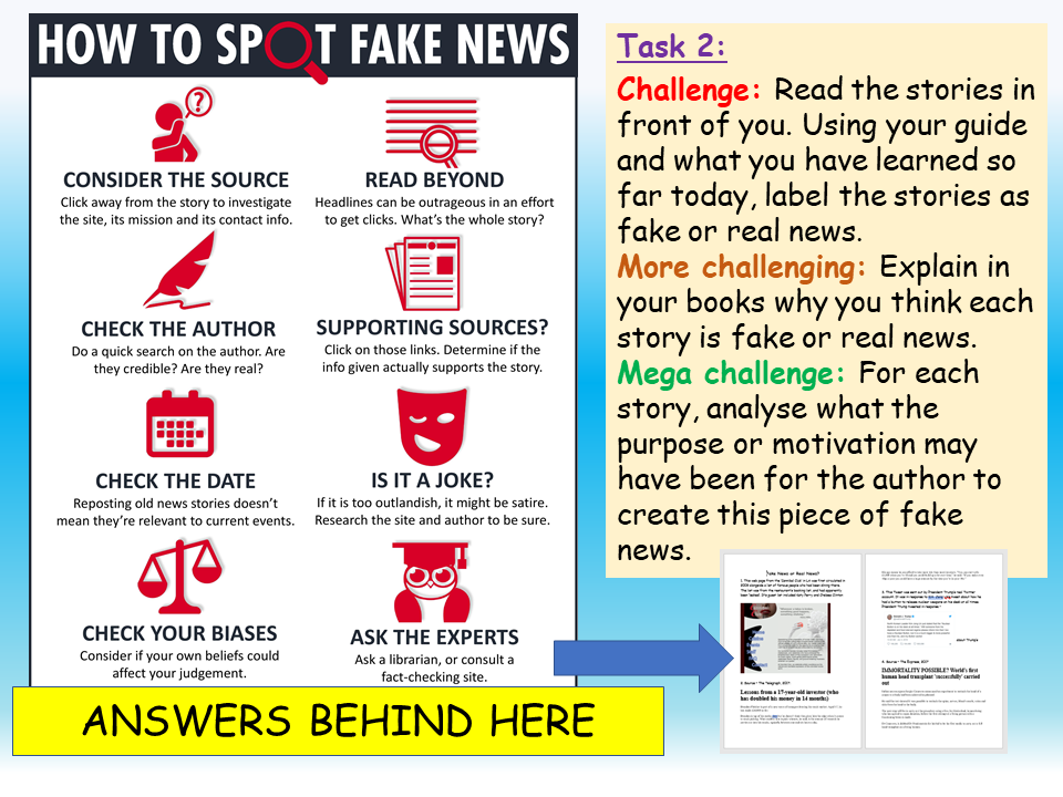 Fake News Lesson – EC Publishing