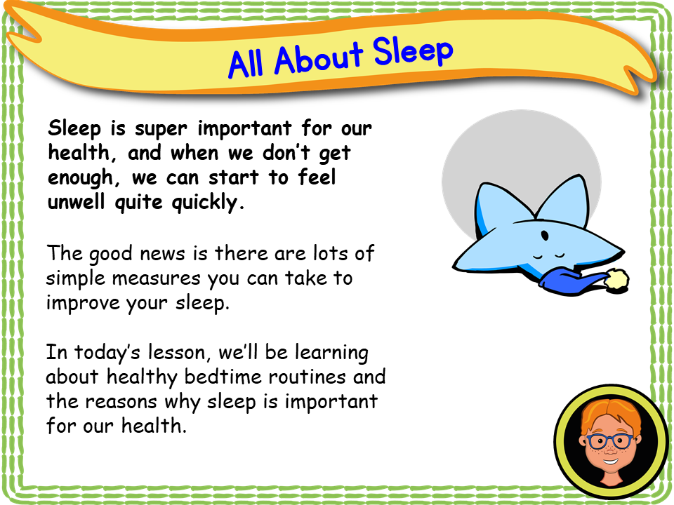 The Importance of Sleep - KS1/Year 2 – EC Publishing