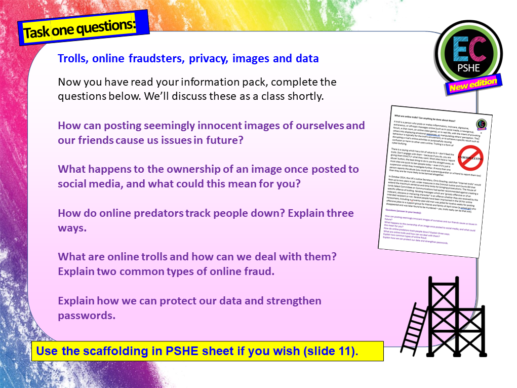 Life Online Internet Safety PSHE Lesson – EC Publishing