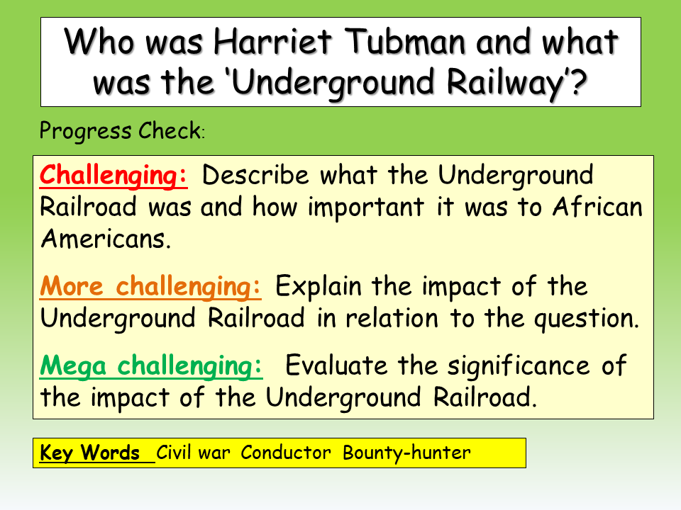 Black History - Harriet Tubman and the Underground Railroad – EC Publishing