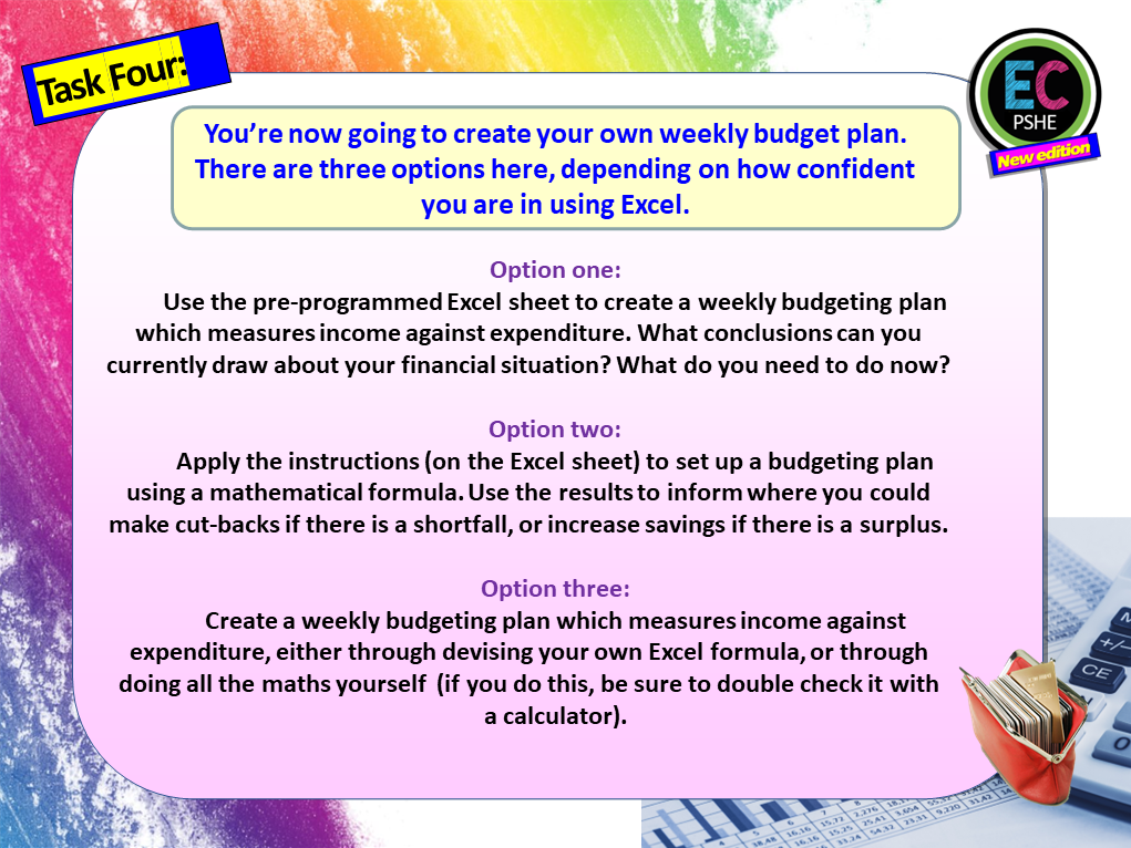 Budgeting our money - income and outgoings PSHE lesson – EC Publishing