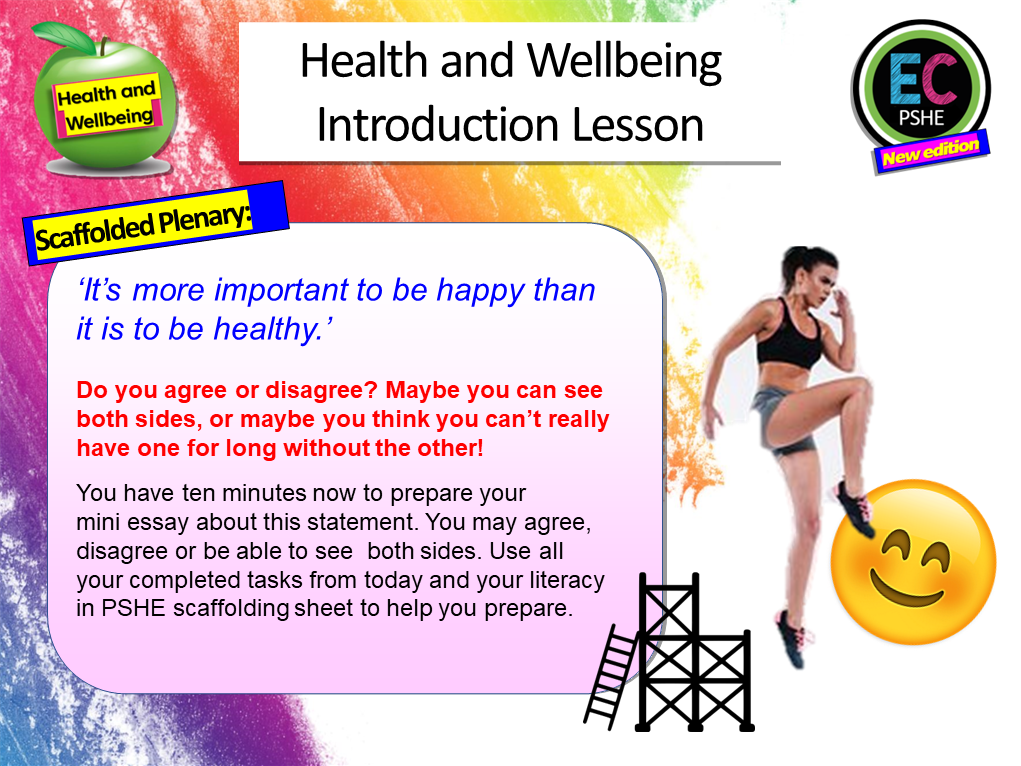 Health and Wellbeing introduction PSHE Lesson – EC Publishing