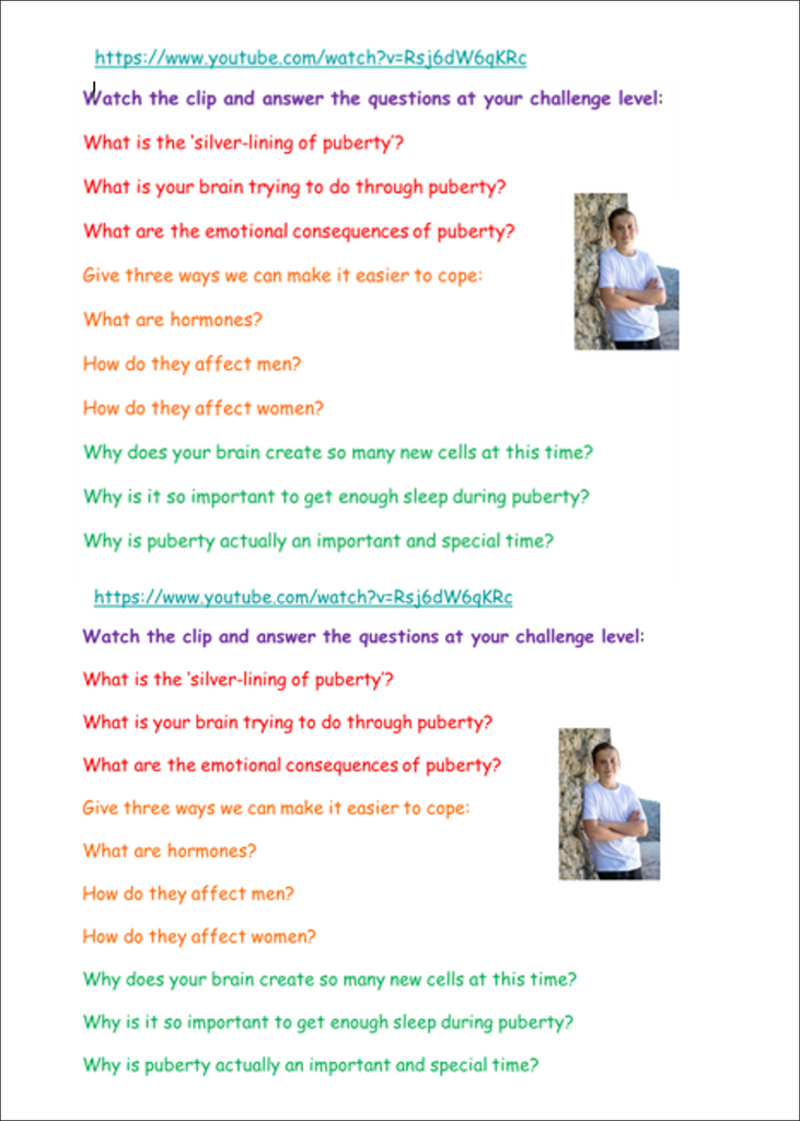 Puberty - Boys and Girls Introduction PSHE – EC Publishing