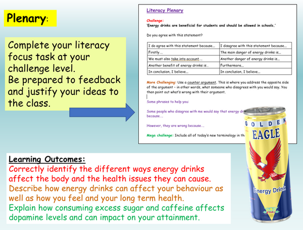 Energy Drinks PSHE Lesson – EC Publishing