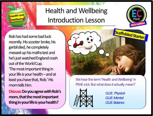 Health and Wellbeing introduction PSHE Lesson – EC Publishing