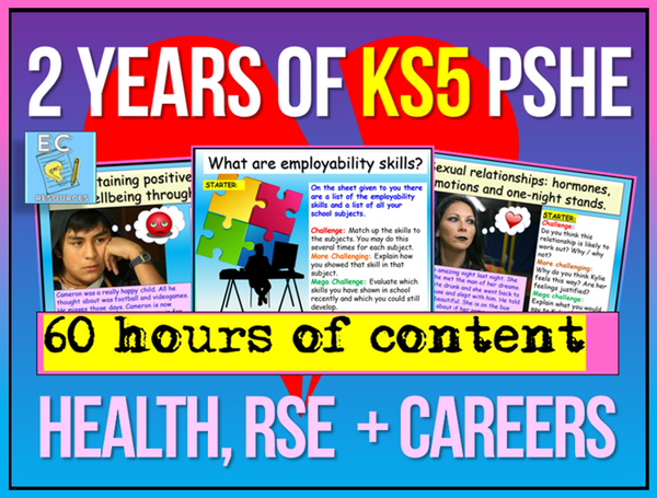 2 Year Pack - Complete KS5 PSHE, RSE + Careers – EC Publishing