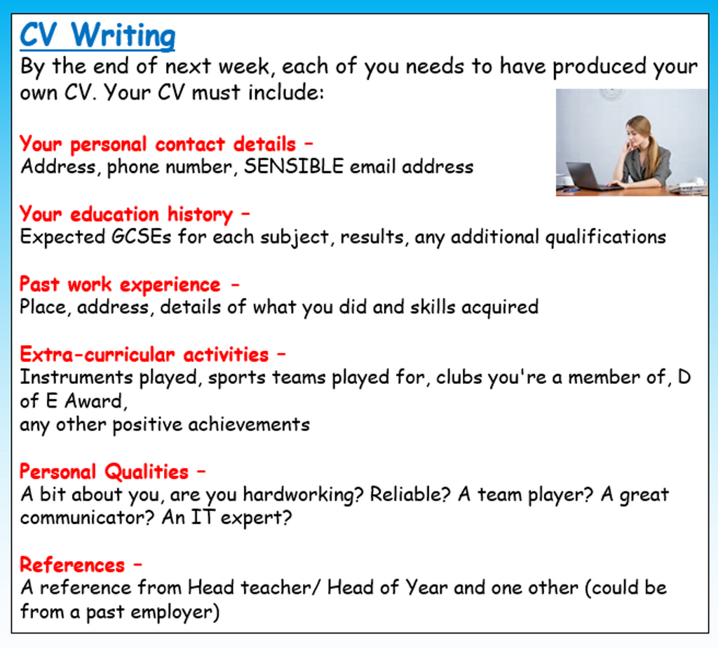 CV Writing - Careers Lesson – EC Publishing
