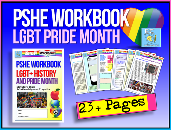 LGBT+ Pride Home Learning / PSHE Workbook – EC Publishing