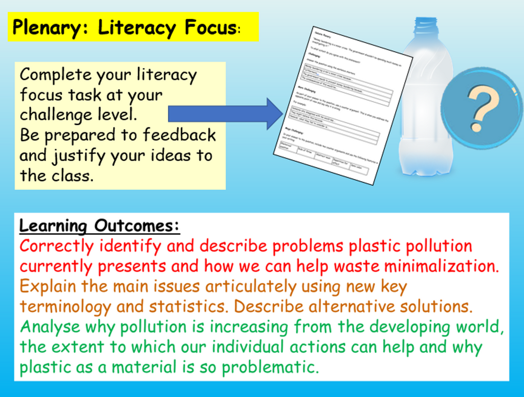 Plastic Pollution Lesson – EC Publishing