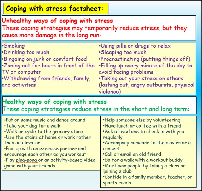 Coping with Stress PSHE Lesson – EC Publishing