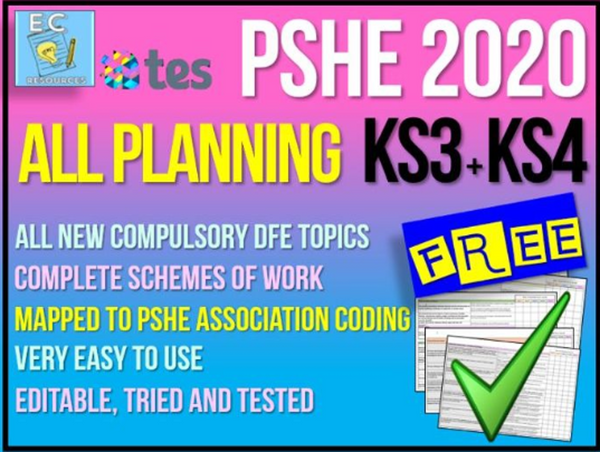 5 Year Pack - Complete Secondary PSHE and RSE KS3 + KS4 – EC Publishing